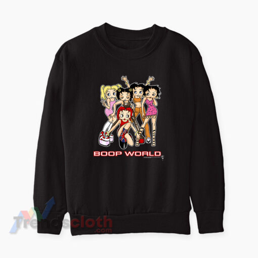 Betty Boop Spice Girls Boop World Parody Sweatshirt For UNISEX